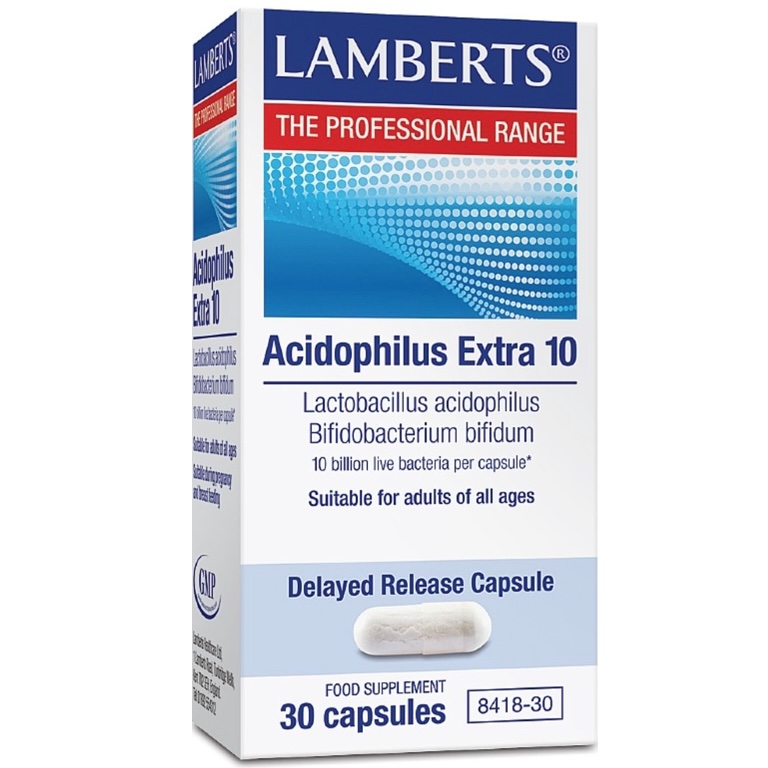Lamberts Acidophilus Extra 10 - High Strength Probiotic for Gut Health