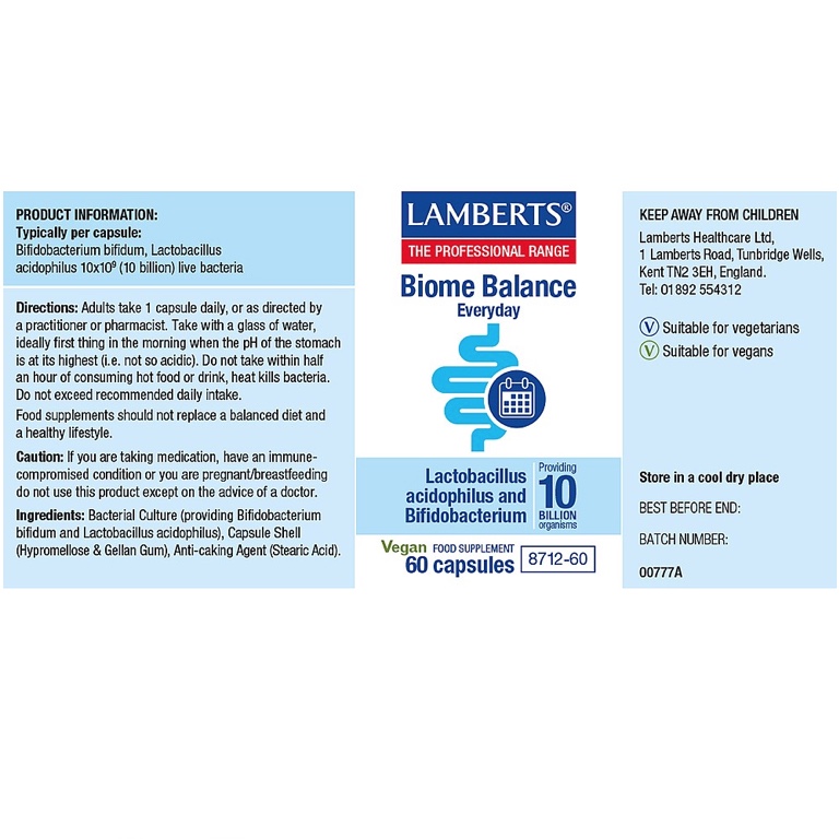 Lamberts Biome Balance Everyday - Probiotic for Everyday Gut Health